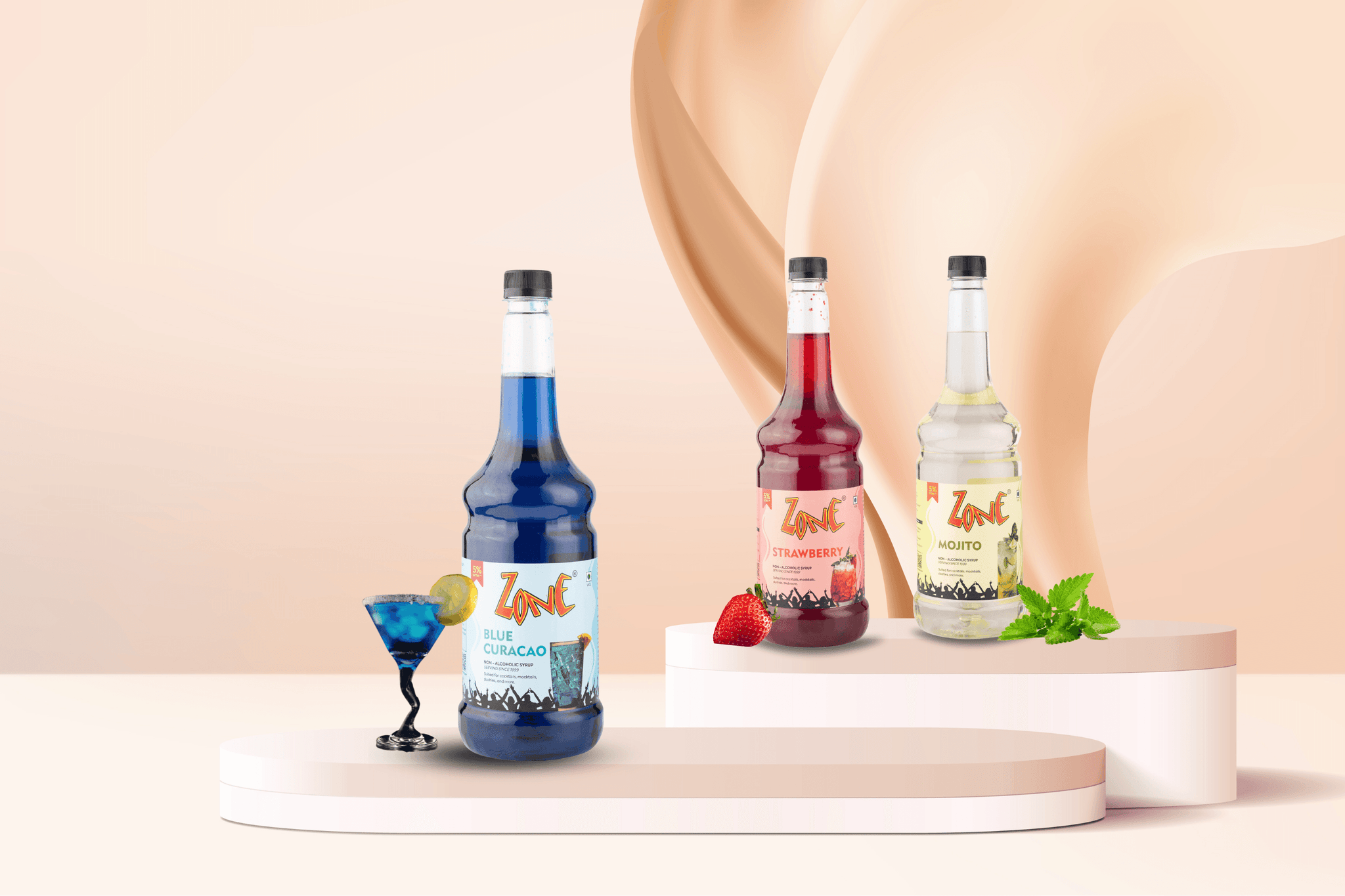 Buy Non-Alcoholic Flavoured Syrups Online | Zone Syrups India