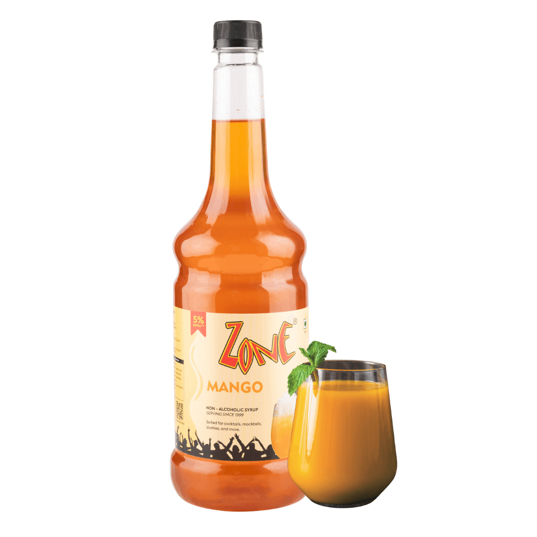 Zone Mango Flavoured Syrup 1L | Cocktails, Mocktails, & more