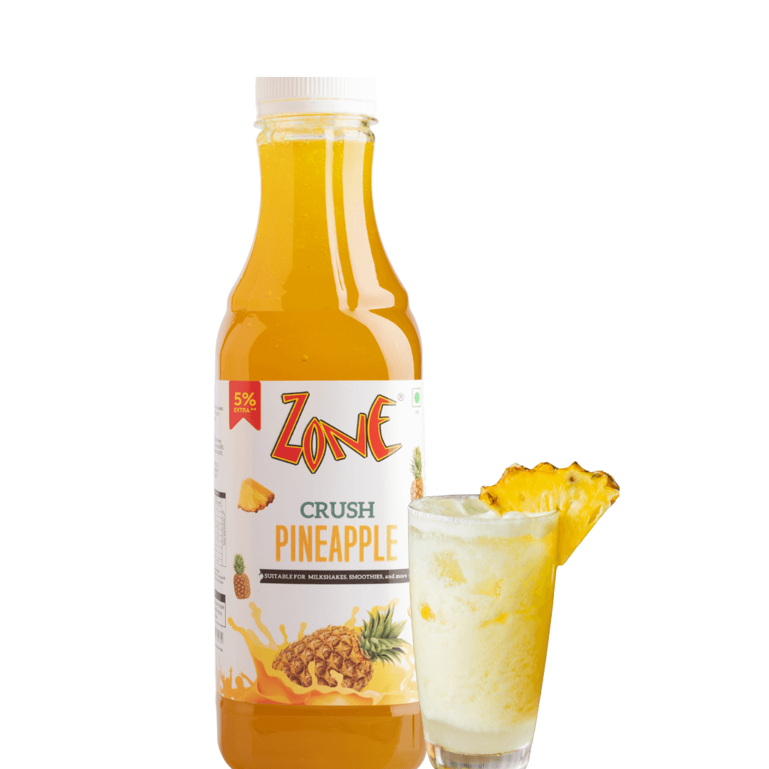 Zone Pineapple Flavoured Crush | Mocktails, Milkshake, & more