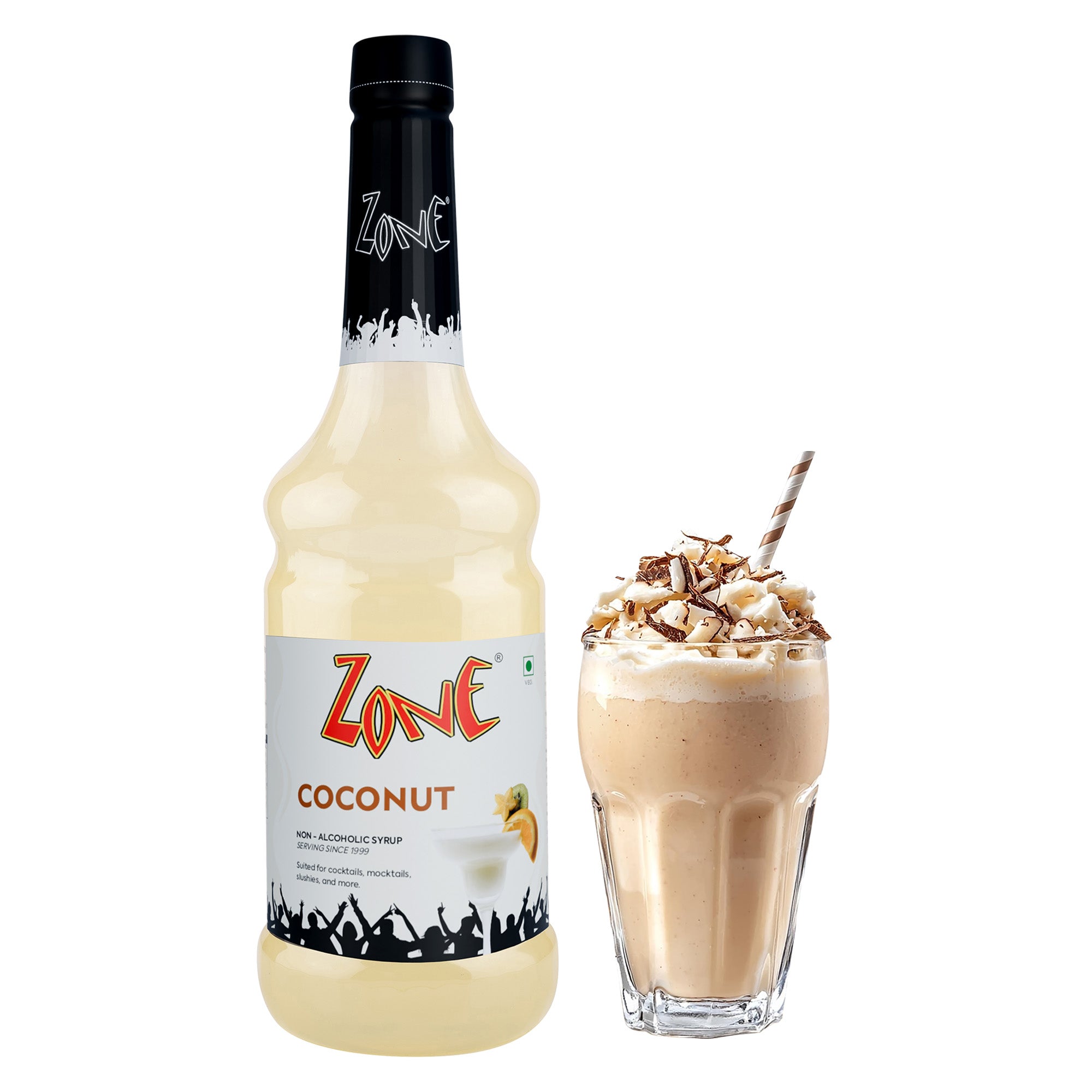 Zone Coconut Flavored Syrup 1L | Cocktail, Mocktail & more