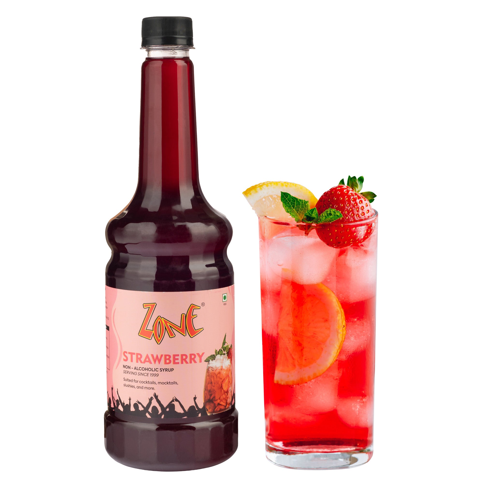 Zone Strawberry Syrup 750ml | Premium Syrup For Mocktails & Cocktails ...