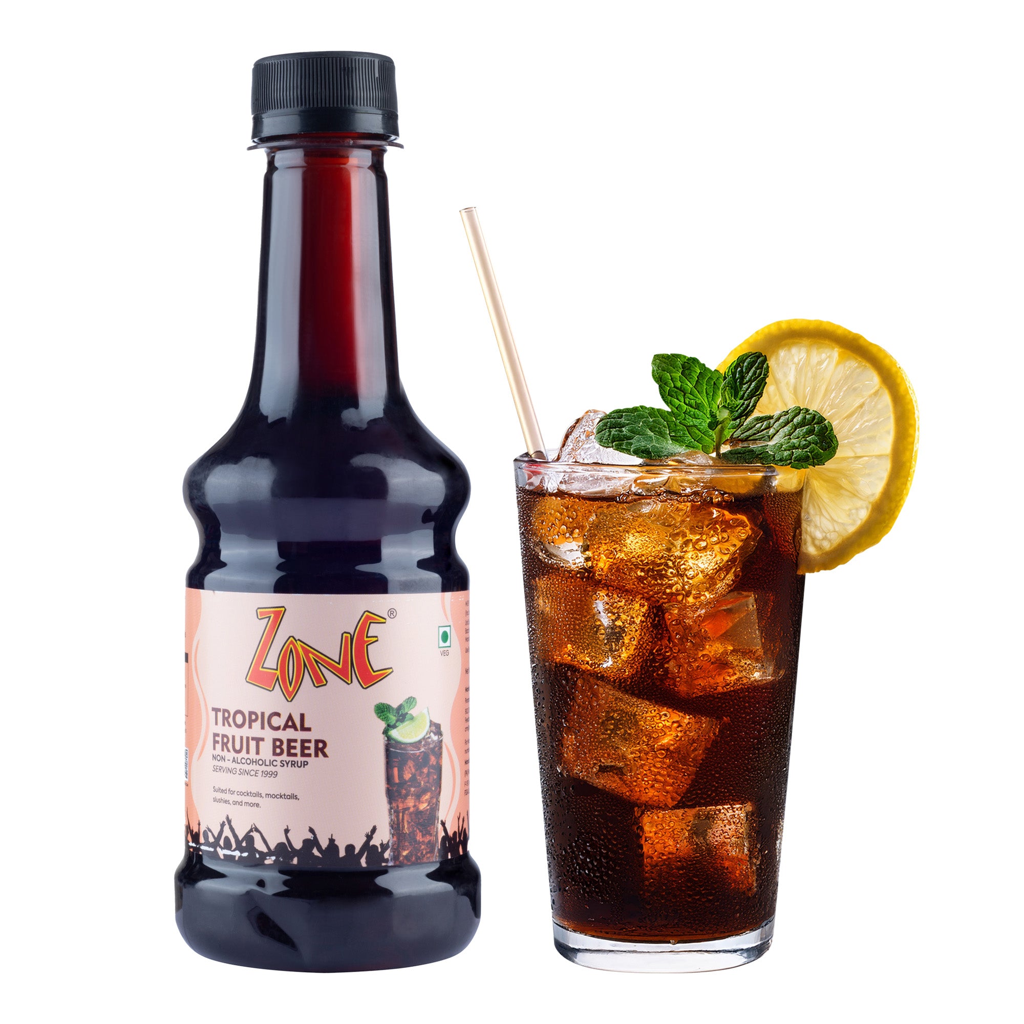 Zone Non Alcoholic Tropical Fruit Beer Flavoured Syrup 300ml