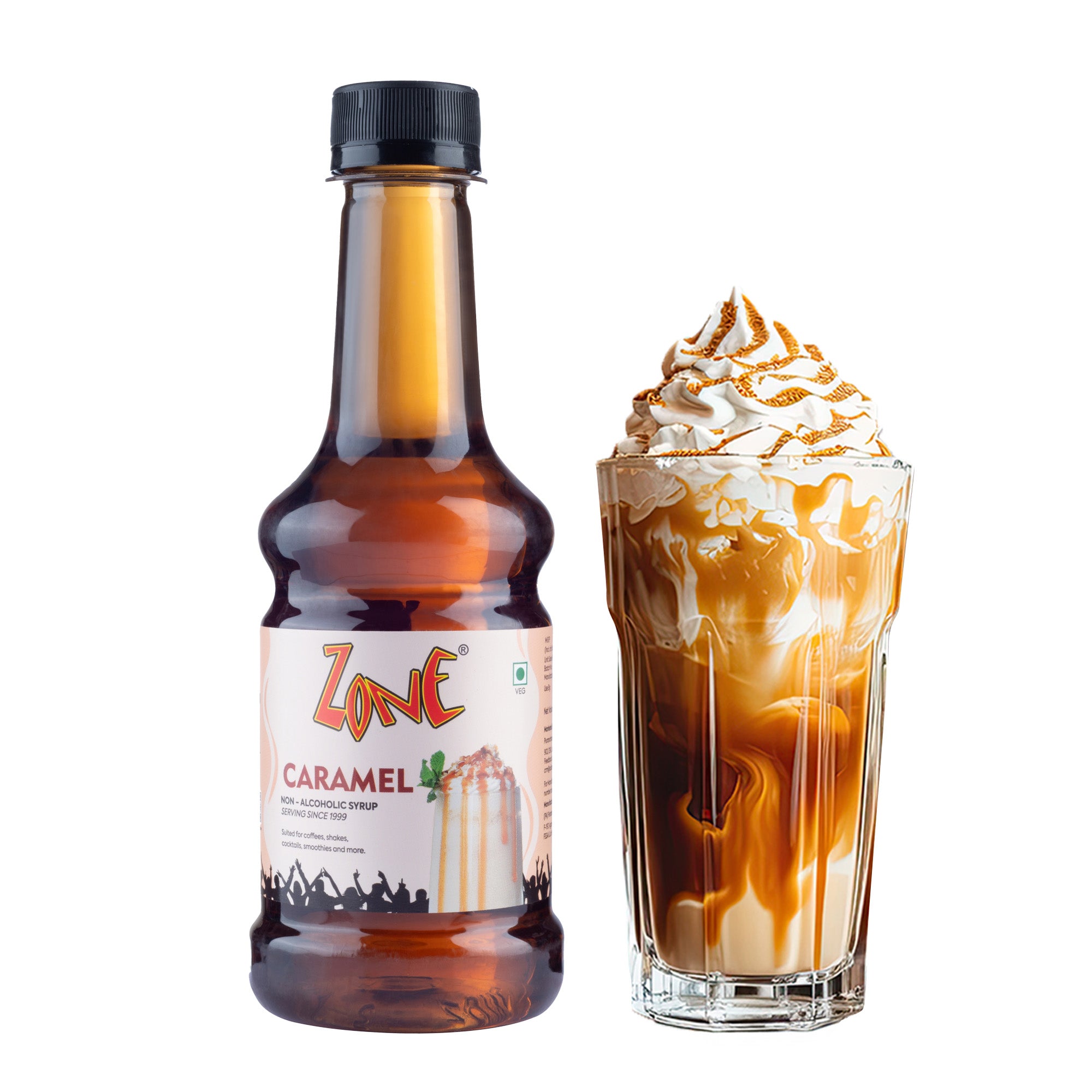 Zone Caramel Flavoured Syrup 300ml | Coffees, Shakes & More