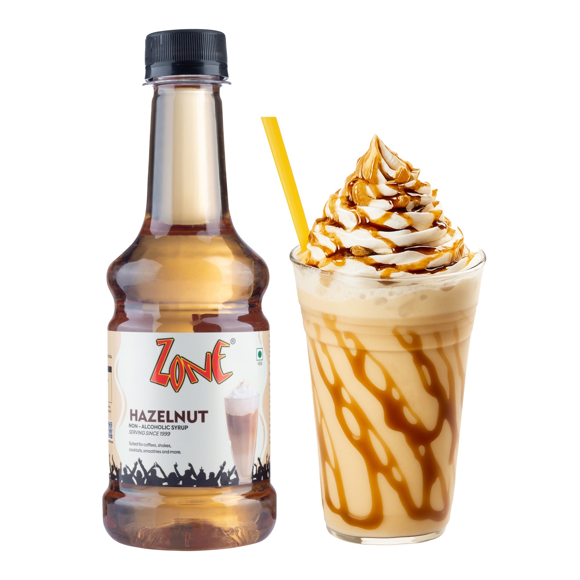 Zone Hazelnut Flavoured Syrup 300ml | Coffees, Shakes & more