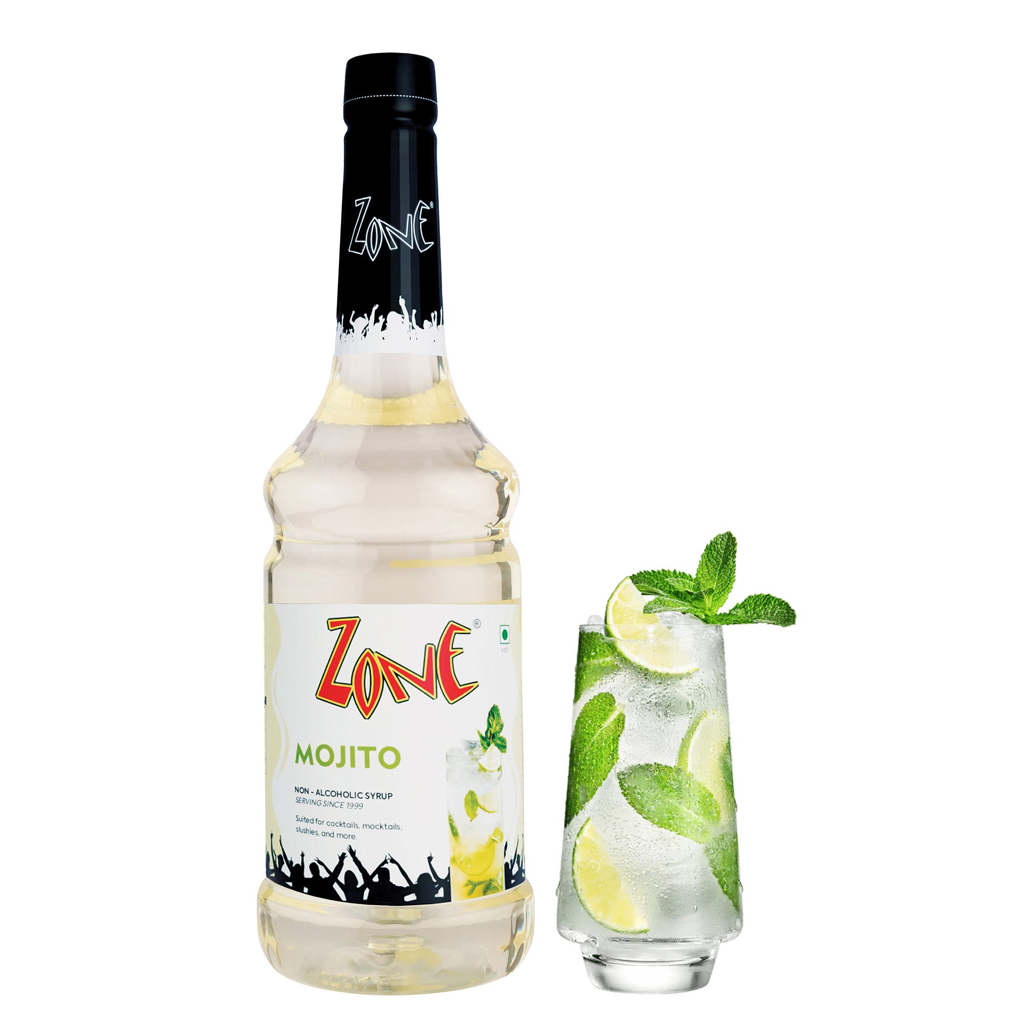 Zone Mojito Flavoured Syrup 1L | Premium Mocktail & Cocktail Mixer